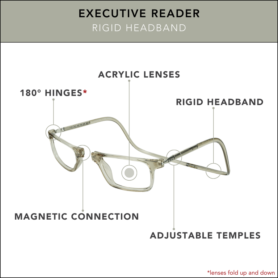 CliC Magnetic Reading Glasses - Executive – CliC Eyewear